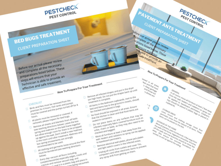 Prep Sheet: How to Prepare Your Home | Pestcheck Pest Control | Blog
